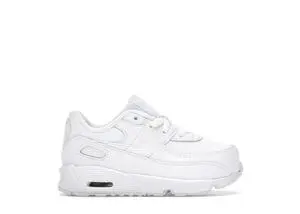 Nike Air Max 90 Leather Sneakers - White/metallic Silver
