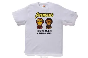 BAPE X Marvel Milo Iron Tee Shirt - White