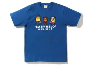 A BATHING APE X Minions 02 Tee Shirt Blue