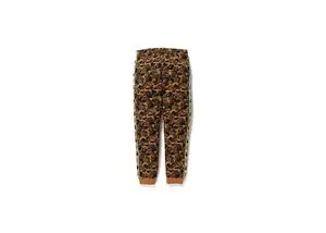 A BATHING APE X Mcm Camo Slim Sweatpants - Brown