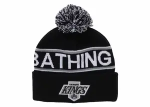 A BATHING APE X Mitchell & Ness Nhl Pom Beanie - Black
