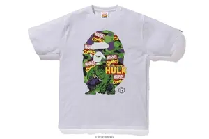 A BATHING APE X Marvel Camo The Hulk Tee Shirt