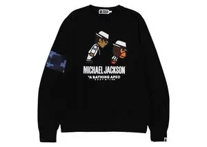 A BATHING APE X Michael Jackson Baby Milo Crewneck Sweatshirt