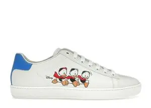 Gucci Ace X Disney Huey, Dewey, Louie Sneakers - White