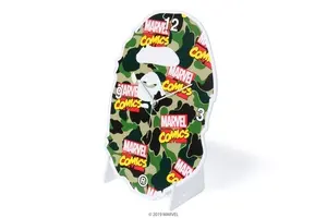 A BATHING APE X Marvel Camo Wall Clock - Green