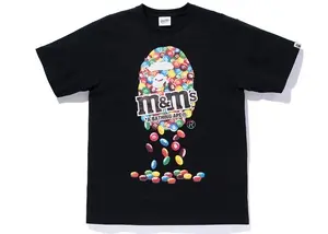 BAPE X M&m's Ape Head Tee Shirt Black
