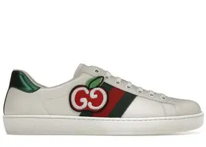Gucci Ace Gg Apple Sneakers - White