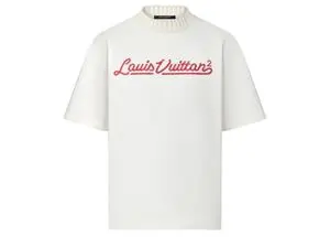 LOUIS VUITTON X Nigo Embroidered Mockneck Tee Shirt