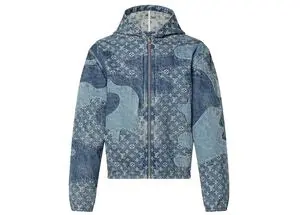 LOUIS VUITTON X Nigo Monogram Patchwork Denim Hoodie