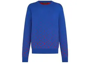 LOUIS VUITTON Louis Vuitton X NBA LVSE Monogram Degrade Crewneck Sweatshirt Blue