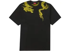 Supreme Dragon Wrap Short Sleeve Top - Black