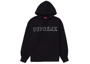 Supreme Drop Shadow Hooded Sweatshirt - Black
