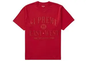 Supreme East West Short Sleeve Top - Red