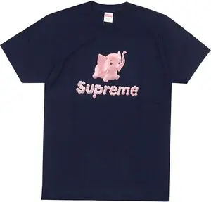 Supreme Elephant Tee Shirt - Navy Blue