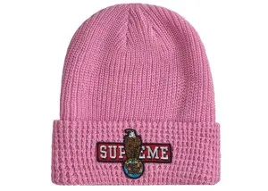 Supreme Eagle Beanie Pink