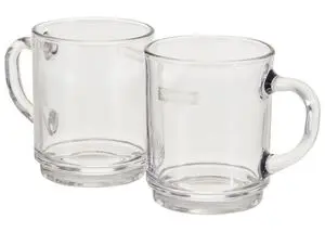 Supreme Duralex Glass Mugs - Clear