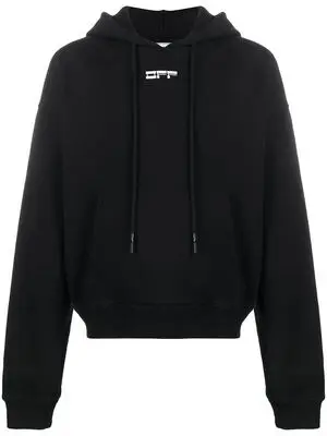 Off-White Oversize Fit Masked Face Hoodie