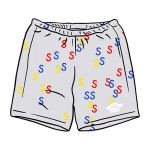 Supreme Embroidered Sweatshort Ash Grey