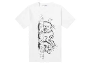 Comme Des Garçons Cdg Shirt X Kaws T-shirt - White/black