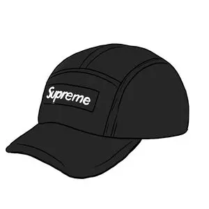 Supreme Dry Wax Cotton Camp Cap - Black