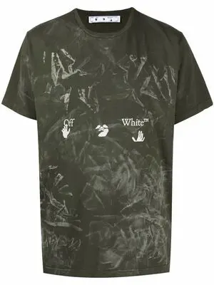 Off-White Off Off Paint Effect Tshirtin