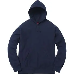 Supreme Embossed Logo Hooded Sweatshirt - Navy Blue