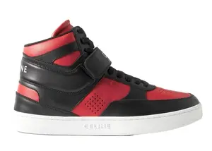 Celine Ct-03 Leather High-top Sneakers - Red/black/white