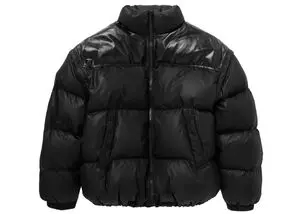 Celine Leather-panelled Padded Shell Jacket