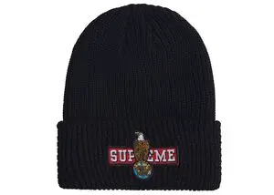 Supreme Eagle Beanie Black
