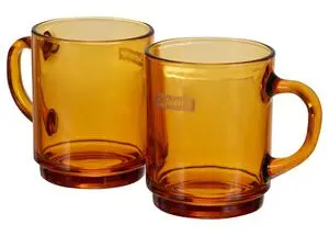 Supreme Duralex Glass Mugs - Amber