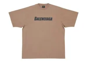 Balenciaga Caps Boxy Fit T-shirt - Grey