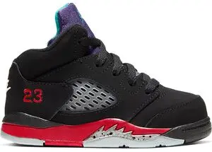 JORDAN Jordan 5 Retro Top 3 Toddler Sneakers Black/fire Red/grape Ice
