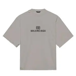 Balenciaga Bb Pixel Boxy T-shirt - Grey