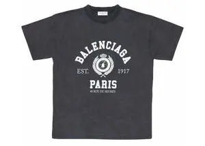 Balenciaga College 1917 T-shirt - Black/white