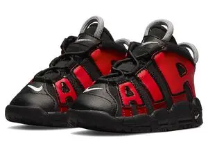 Nike Air More Uptempo Alternates Split Sneakers - Black/university Redone-colormidnight Navyone-colorwhite