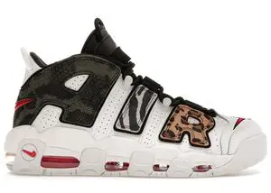 Nike Air More Uptempo 96 Animal Instinct Sneakers Summit White/black