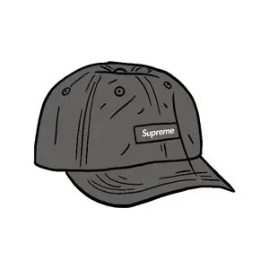 Supreme Faded Ripstop 6-panel Cap - Black