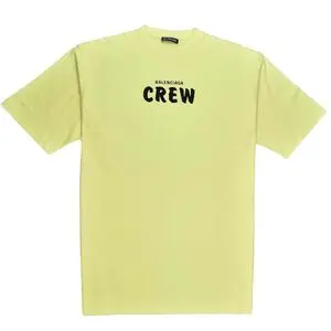 Balenciaga Crew Logo T-shirt - Fluo Yellow