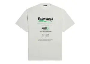 Balenciaga Dry Cleaning Boxy Logo Tee Shirt