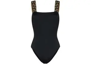 Versace Greca Key One-piece Swimsuit - Black