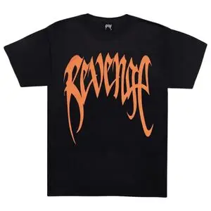 REVENGE Orange Arch T-shirt - Black