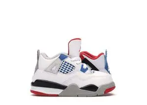 JORDAN 4 Retro What The Sneakers - White/military Blue/fire Red