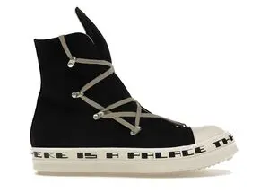 Rick Owens Hexa High-Top Sneakers - Black/Milk | Editorialist