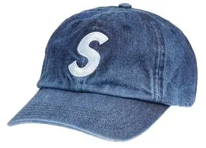 Supreme Kevlar Denim S Logo 6-panel Cap - Indigo
