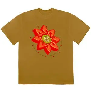 TRAVIS SCOTT Cactus Jack Flower T-shirt - Gold