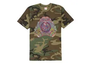 Supreme Knot Tee Shirt Woodland Camo