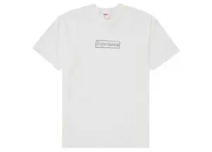 Supreme Kaws Chalk Logo Tee Shirt - White