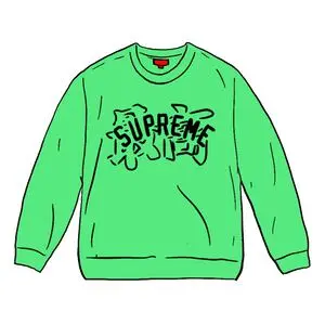 Supreme Kanji Logo Crewneck Sweatshirt