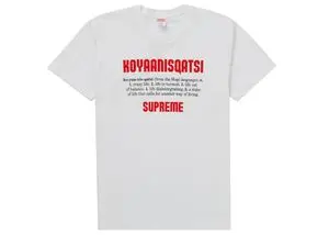 Supreme Koyaanisqatsi Tee Shirt - White