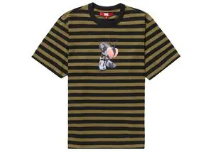 Supreme Junya Watanabe Cdg Stripe Short Sleeve Top - Black